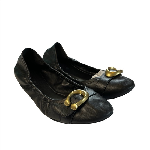 Coach | Shoes | Coach Flats With Signature Buckle | Poshmark